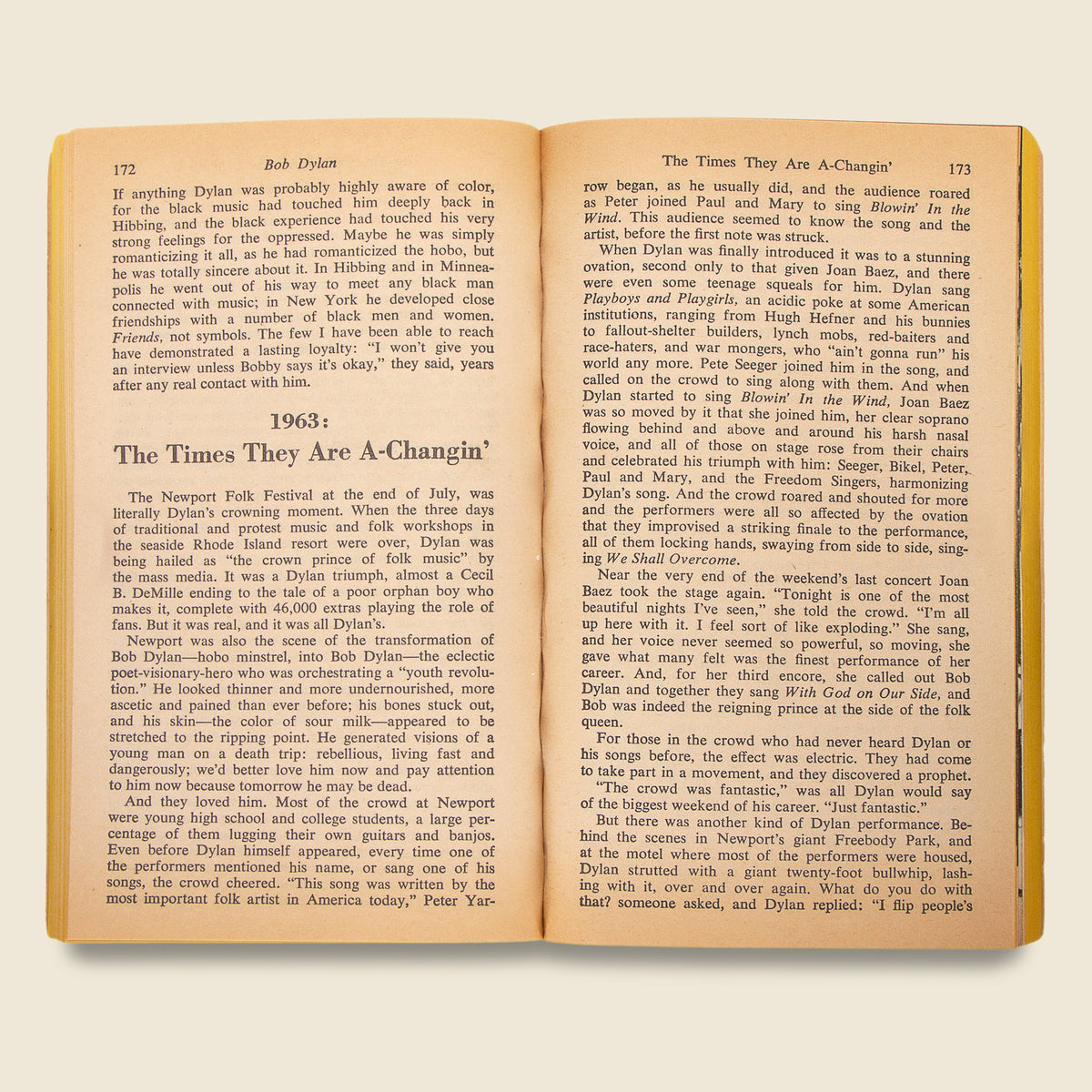 1970s Bob Dylan Biography Book – STAG Provisions