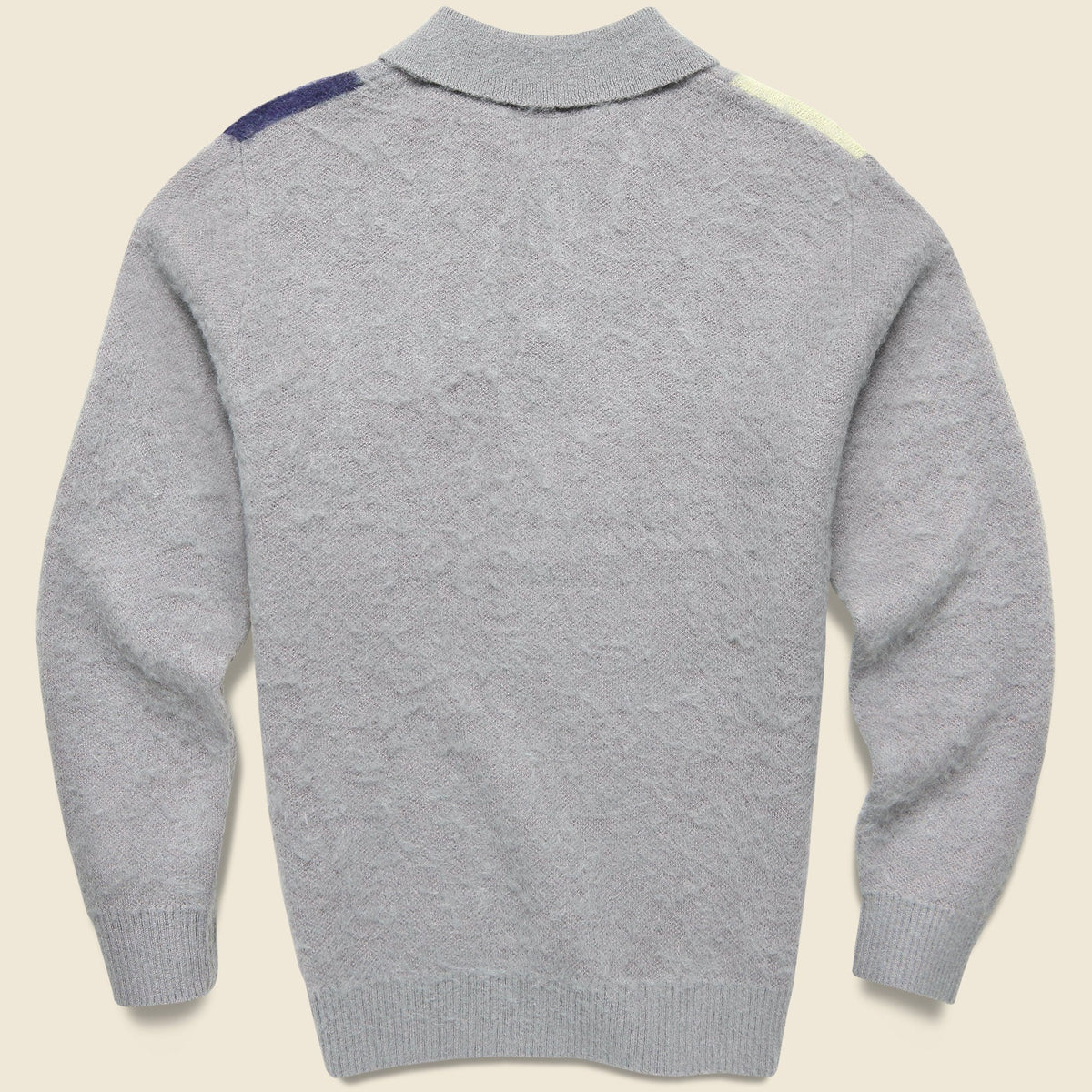 Shaggy Knit Sweater Polo - Grey – STAG Provisions