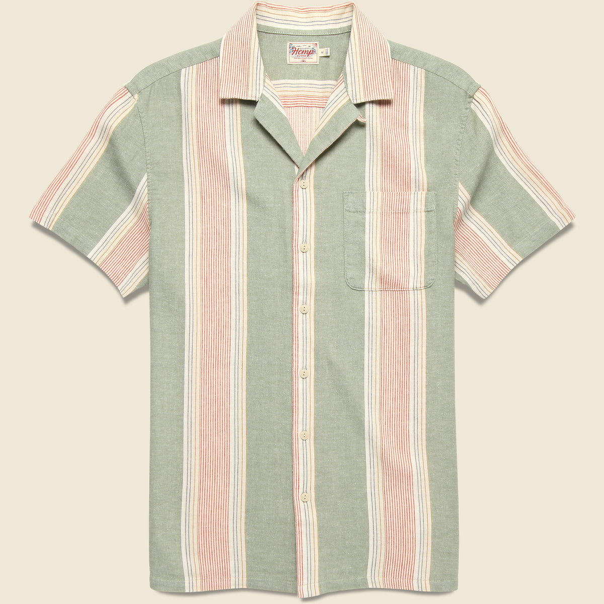 Hemp Blend Camp Shirt - Forest Isle Stripe – STAG Provisions