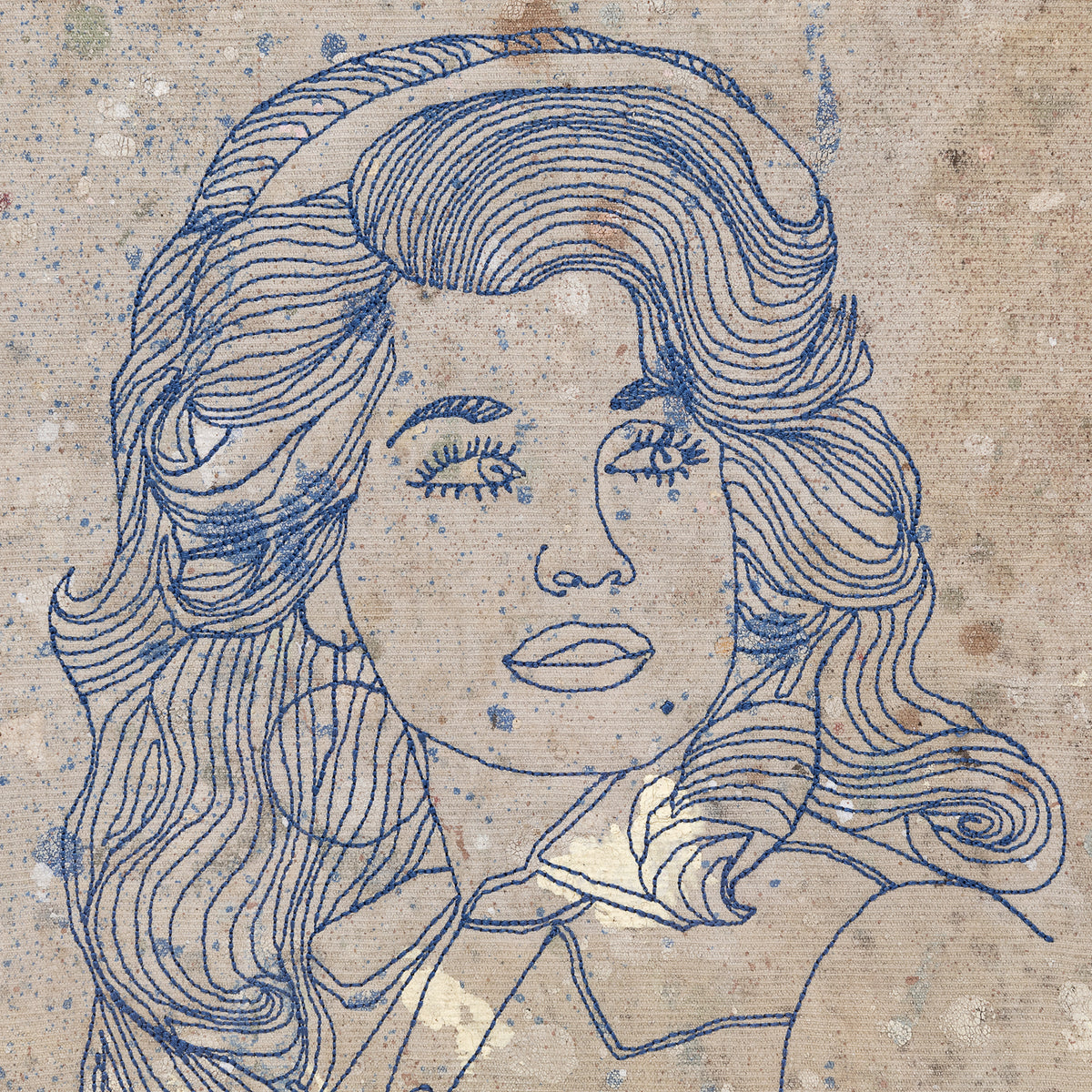 Embroidered Framed Dolly Parton – STAG Provisions