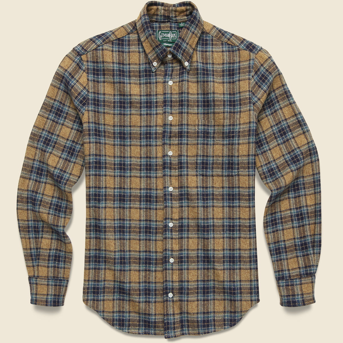 Cotton Tweed Check Flannel - Tan – STAG Provisions