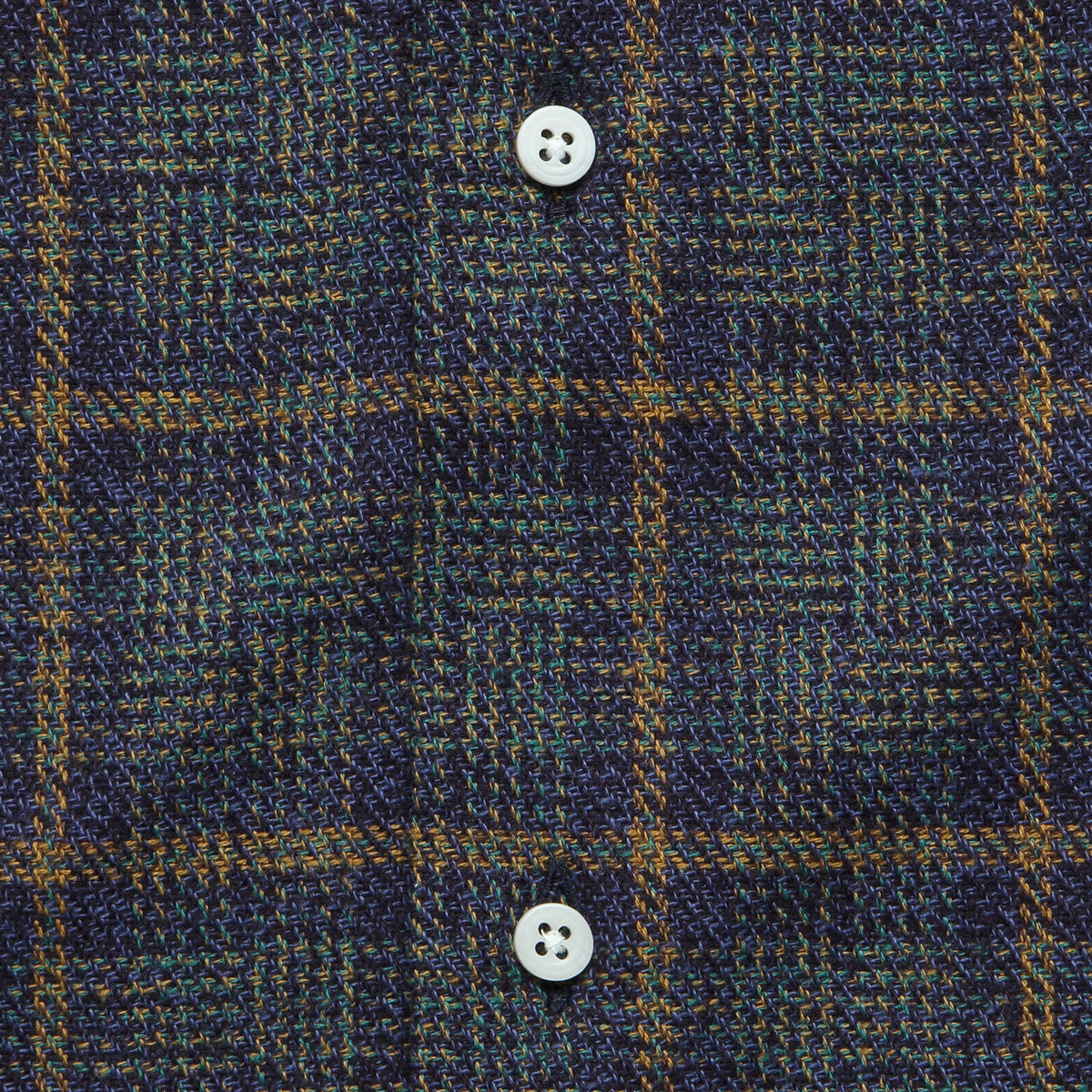 Brushed Cotton Tweed Shirt - Blue – STAG Provisions