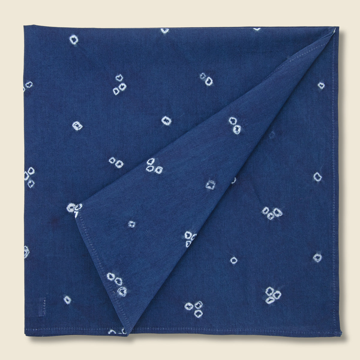 Pyramid Dot Bandhani Bandana - Indigo – STAG Provisions
