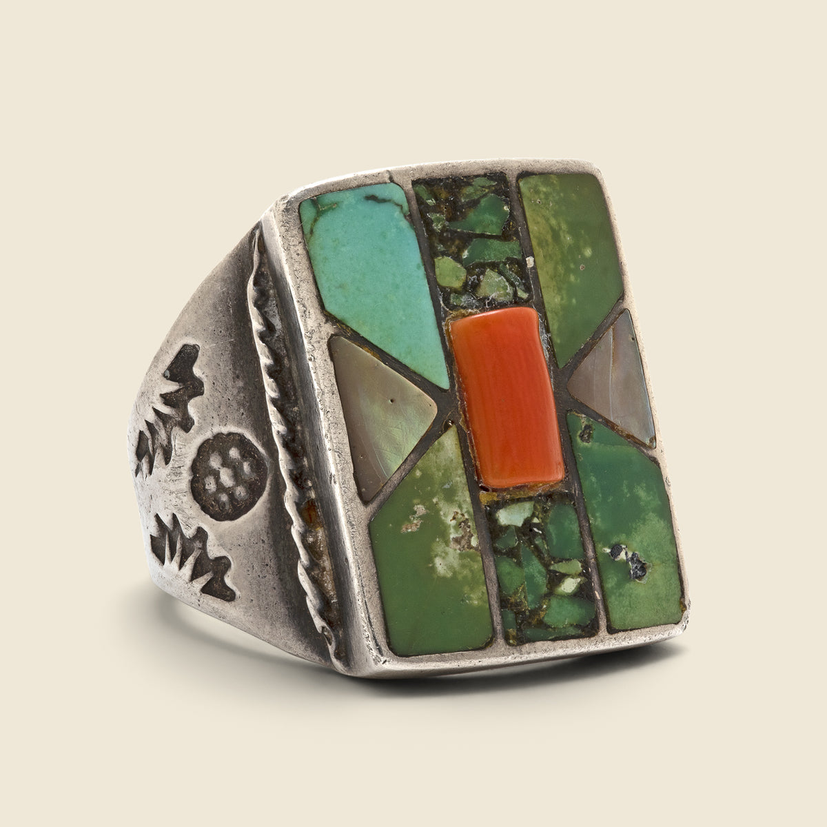 Multi-Stone Mosaic Ring – STAG Provisions