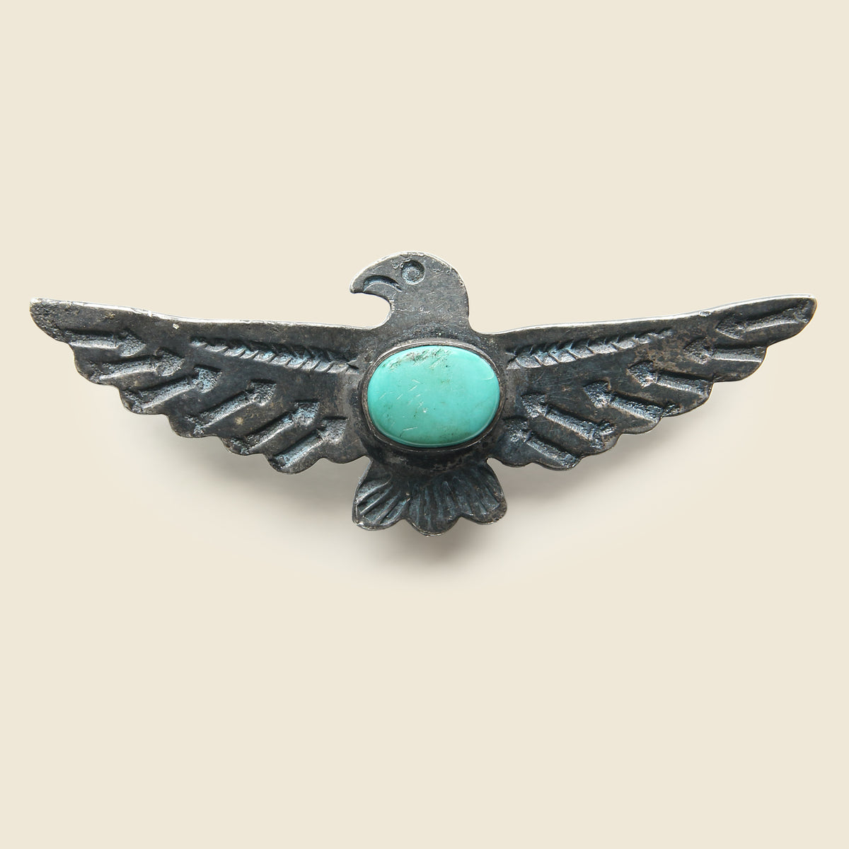 Large Turquoise Thunderbird Pin – STAG Provisions