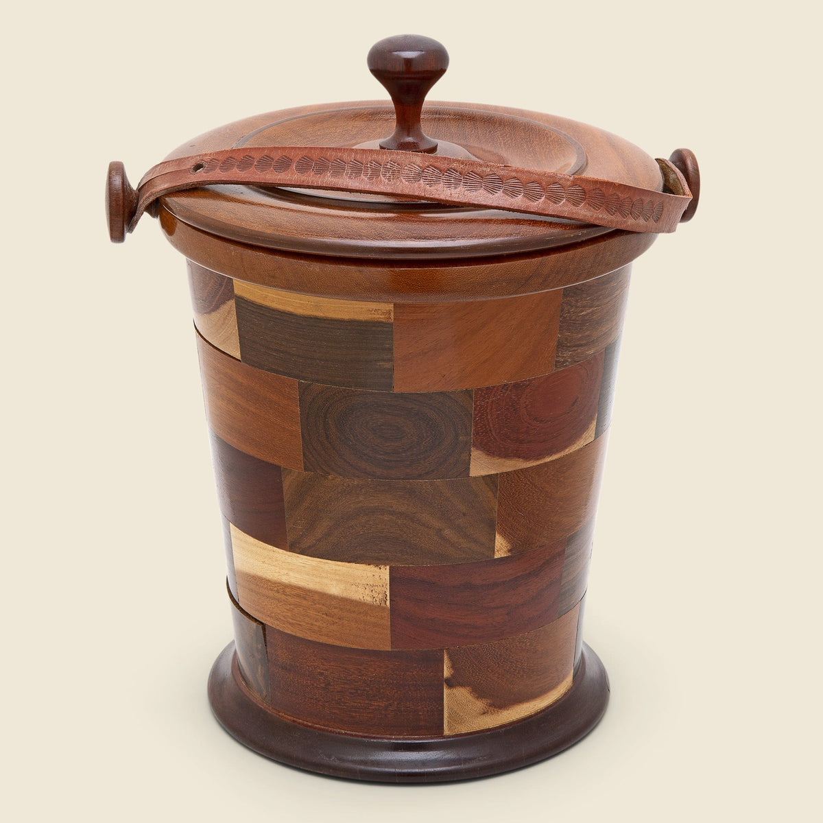 Vintage Pieced Wood Ice Bucket