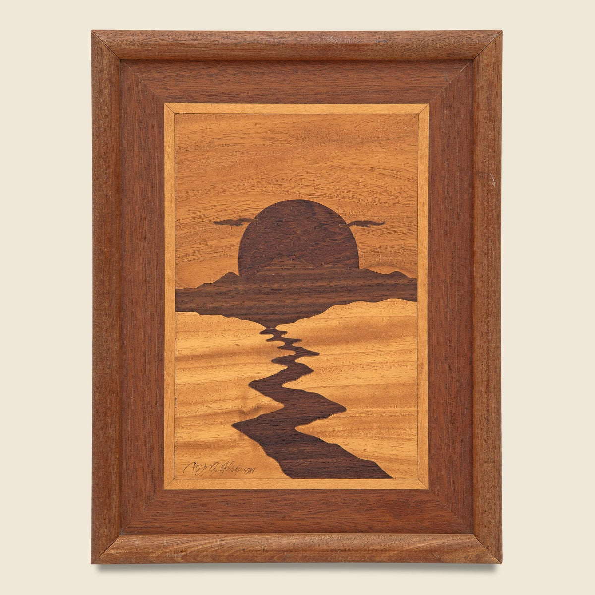 Vintage Pieced Wood Sunset – STAG Provisions