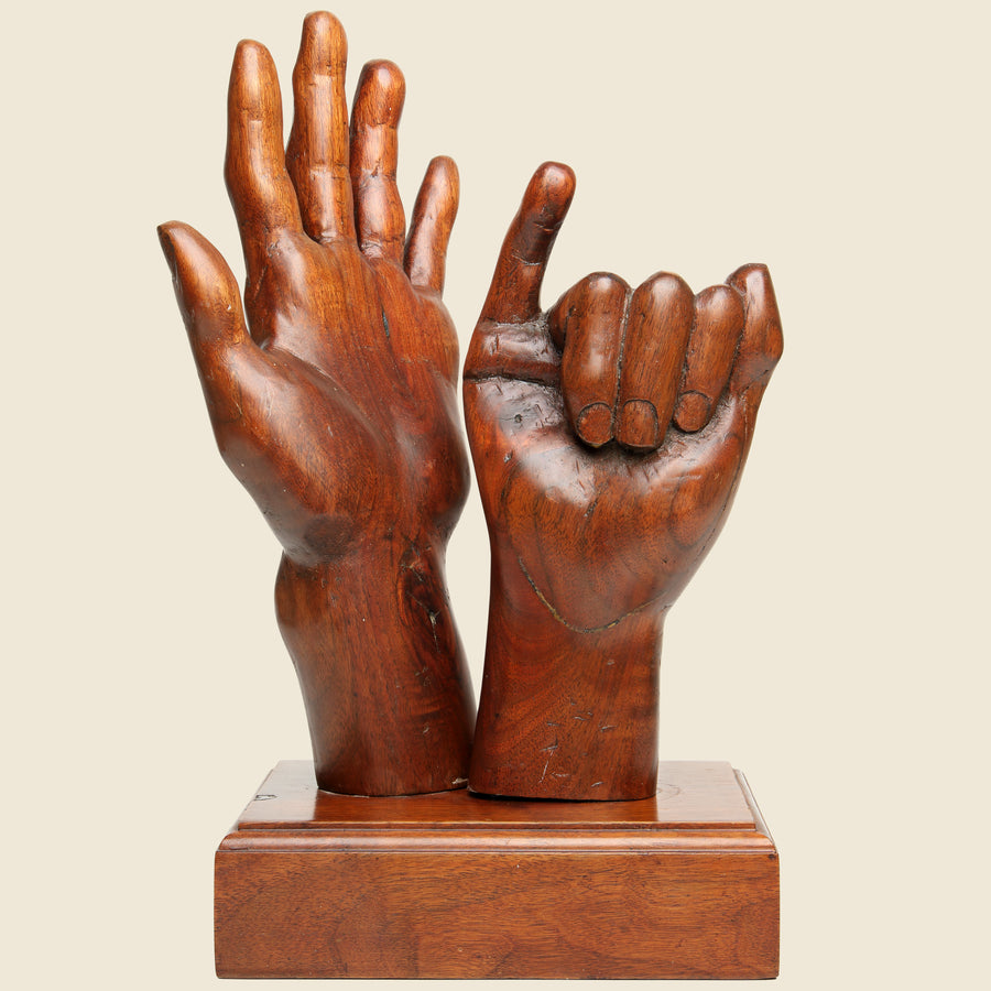 Wood Sign Language Carving – STAG Provisions