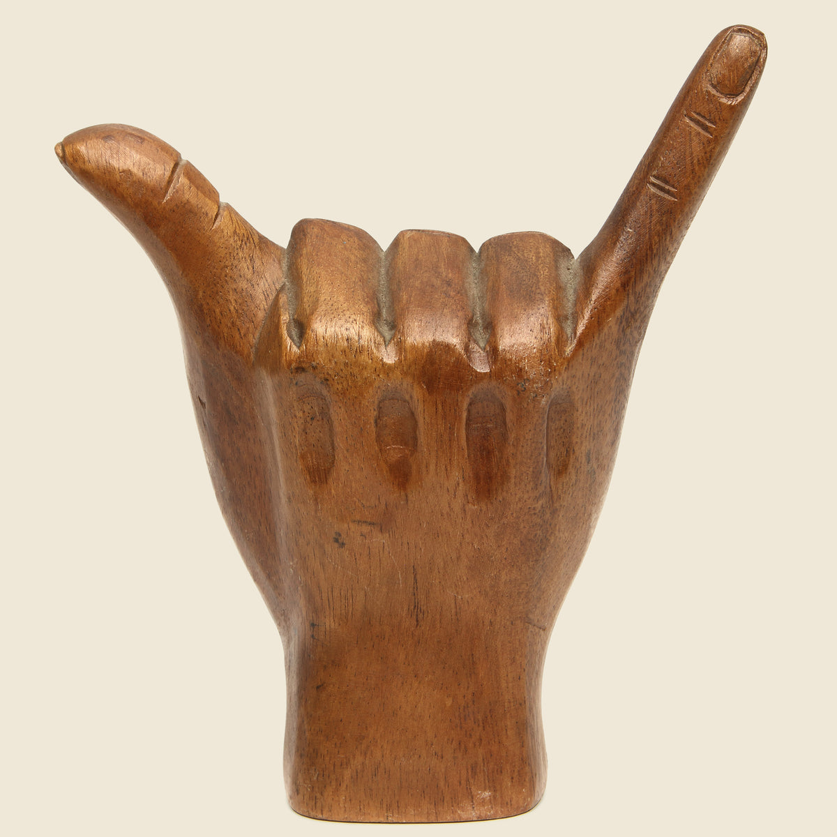 Wooden Shaka Hand Carving – STAG Provisions