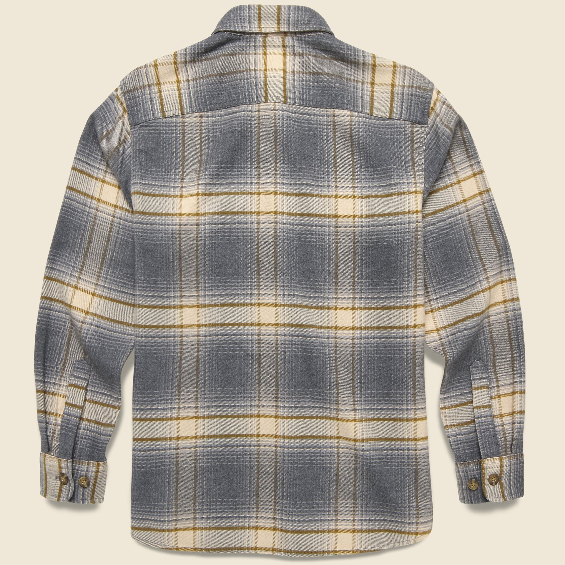 Burnside Flannel Shirt - Tan/Oxford/Olive Plaid – STAG Provisions