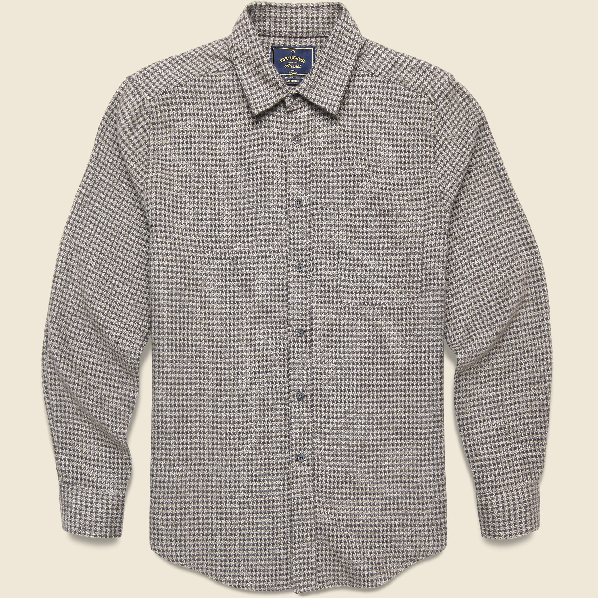 Pied Poule Shirt - Charcoal – STAG Provisions