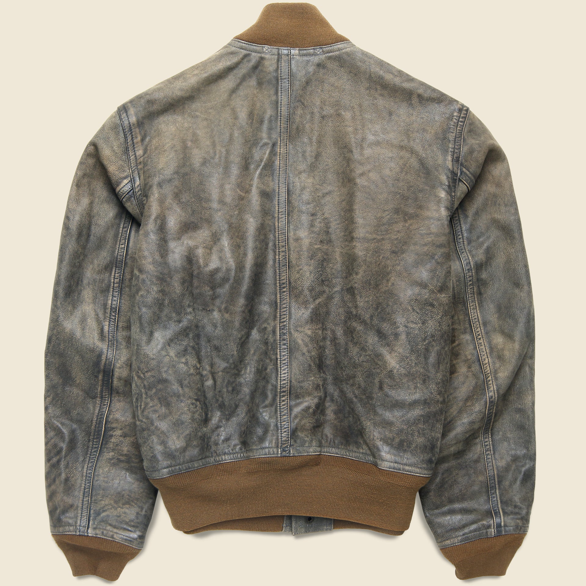 Leather Stanton Bomber Jacket - Indigo – STAG Provisions