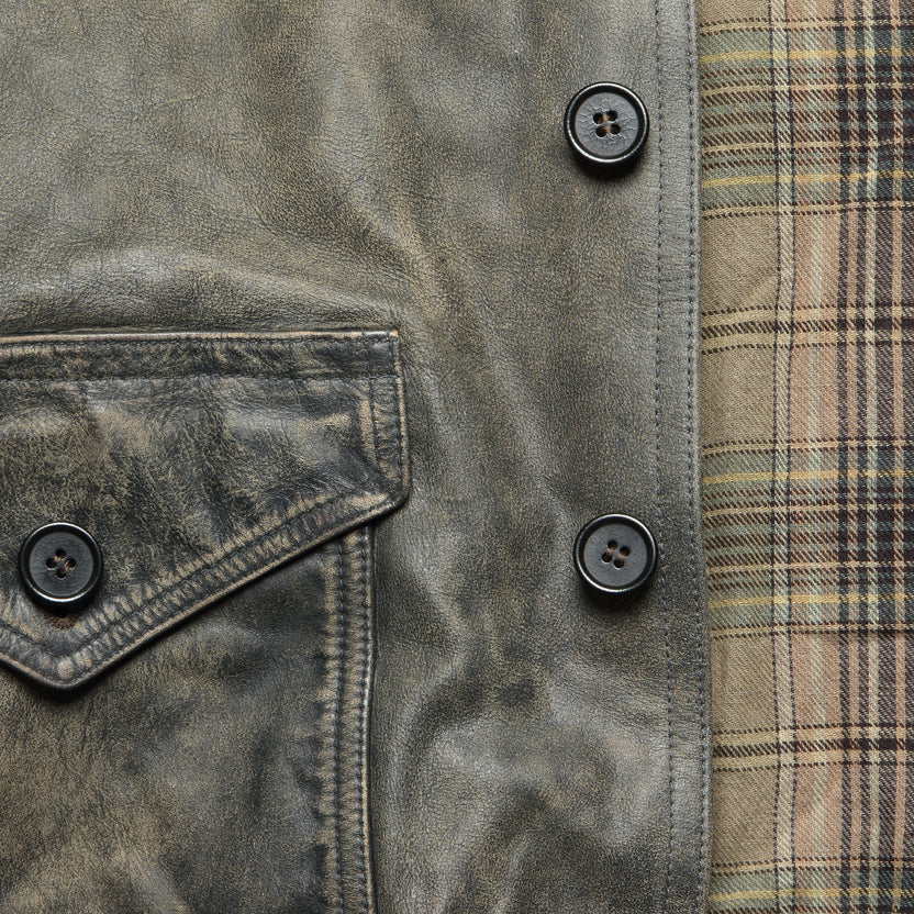 Leather Stanton Bomber Jacket - Indigo – STAG Provisions