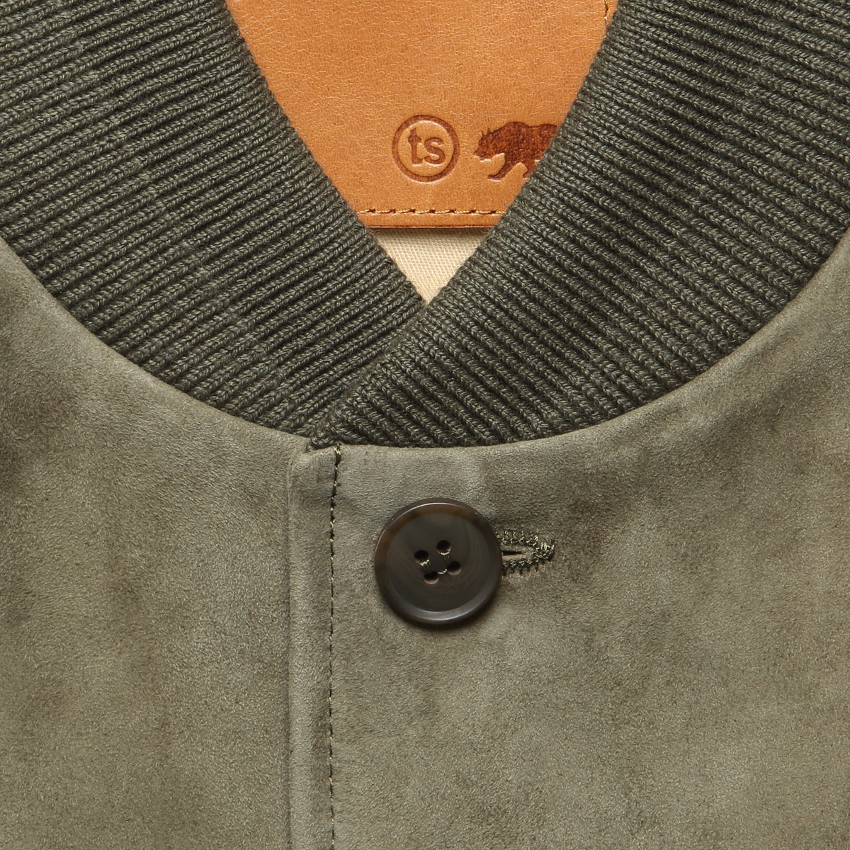 Suede Bomber Jacket - Army – STAG Provisions