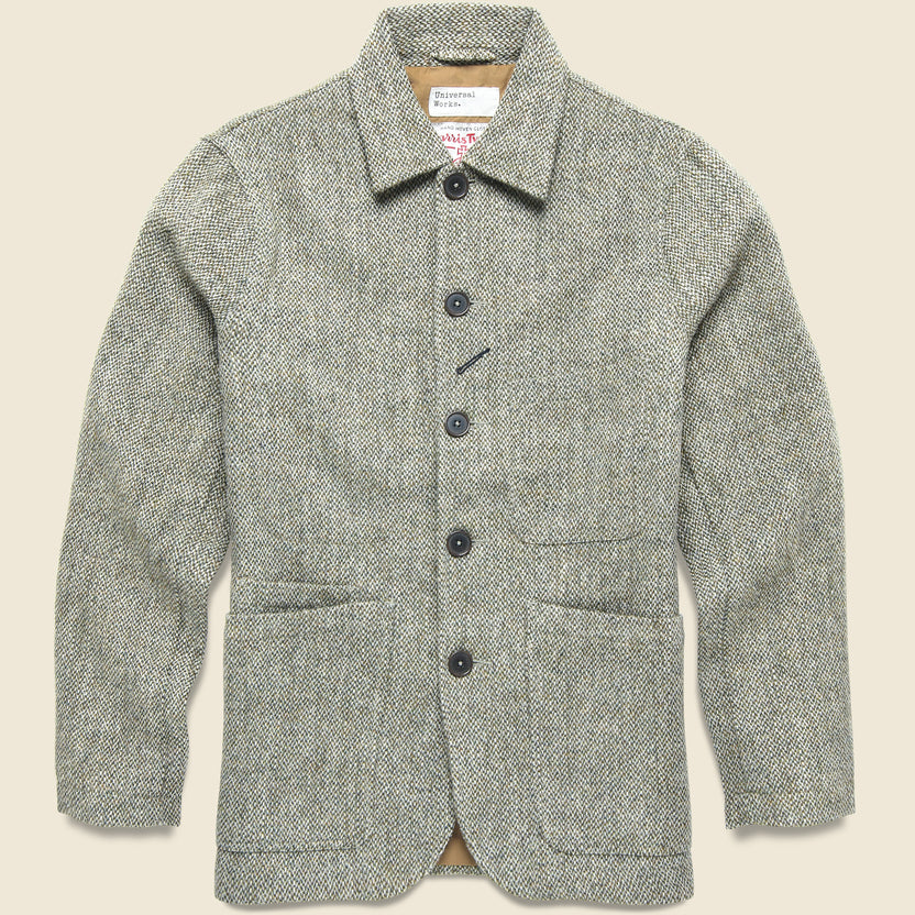 Harris Tweed Bakers Jacket - Olive – STAG Provisions
