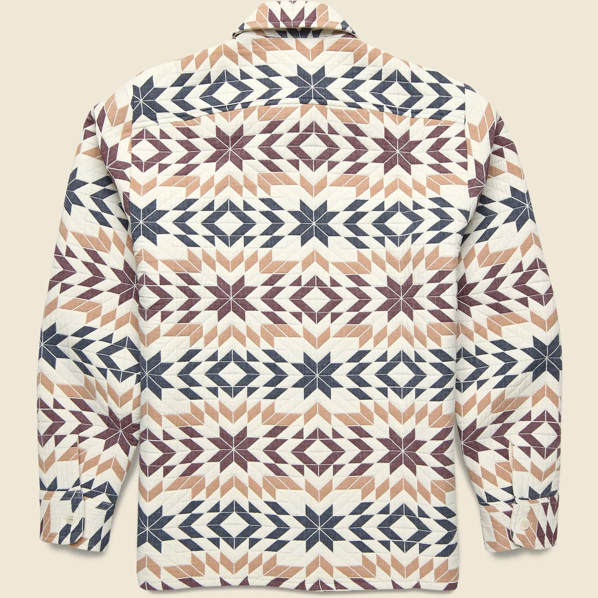 Whiting Overshirt - Maze/Ecru/Burgundy – STAG Provisions