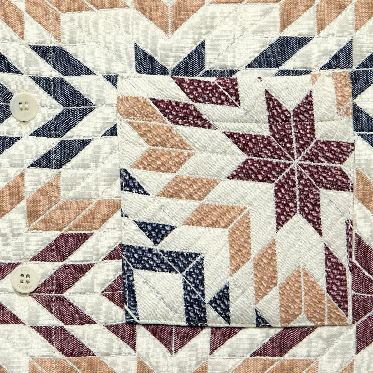 Whiting Overshirt - Maze/Ecru/Burgundy – STAG Provisions