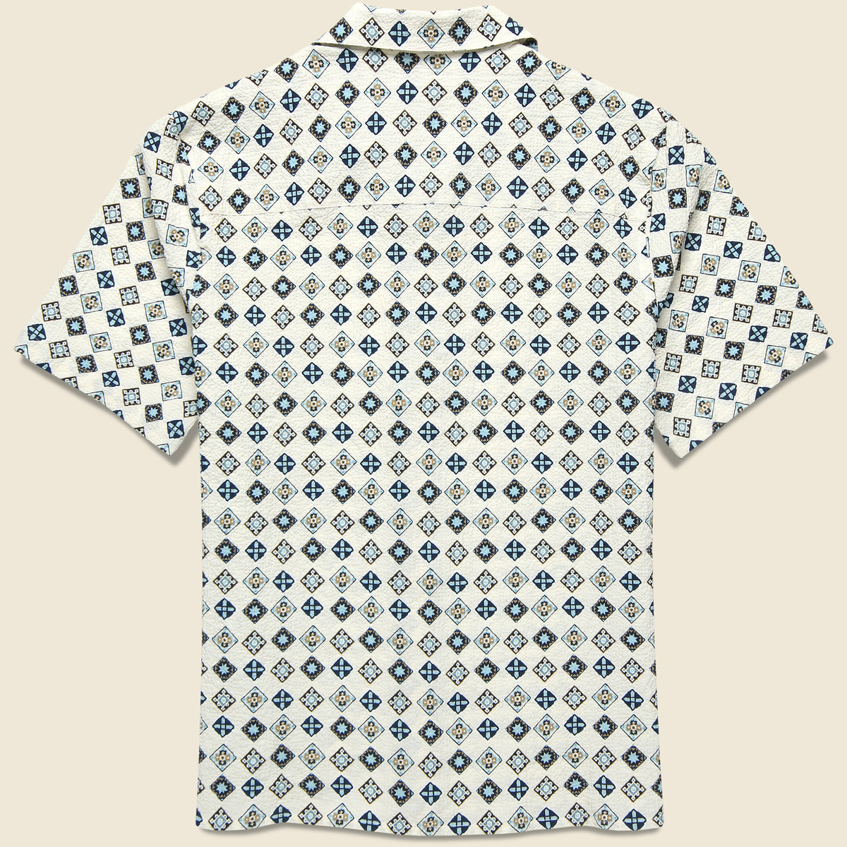 Didcot Geo Tile Shirt - Ecru – STAG Provisions