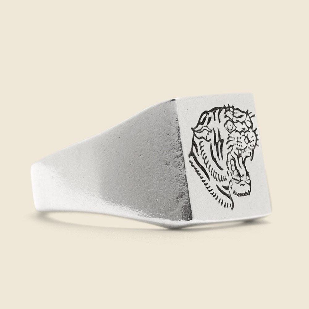 Tiger Signet Ring - Sterling Silver – STAG Provisions