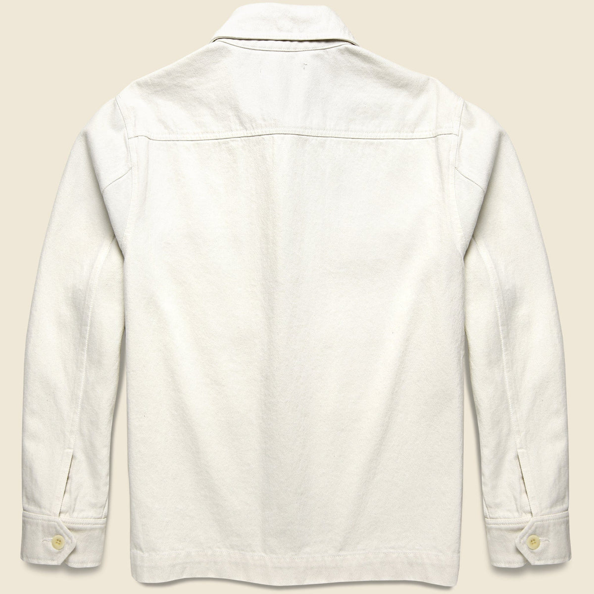 Upcycled Cotton Work Jacket - White