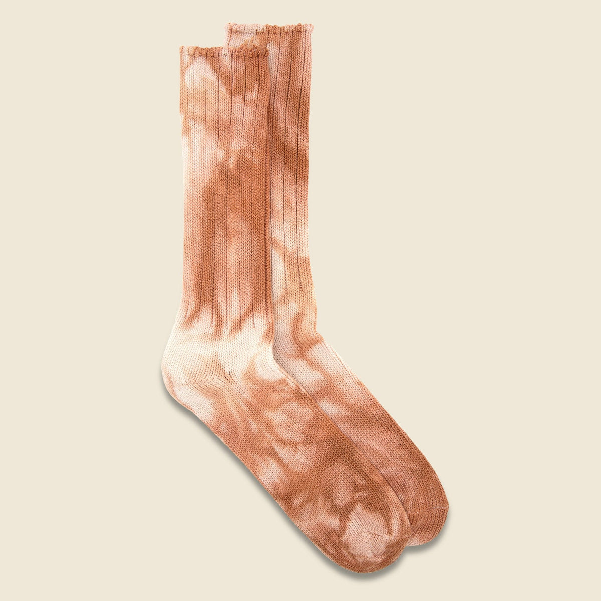 Uneven Tie Dye Crew Sock - Rust – STAG Provisions