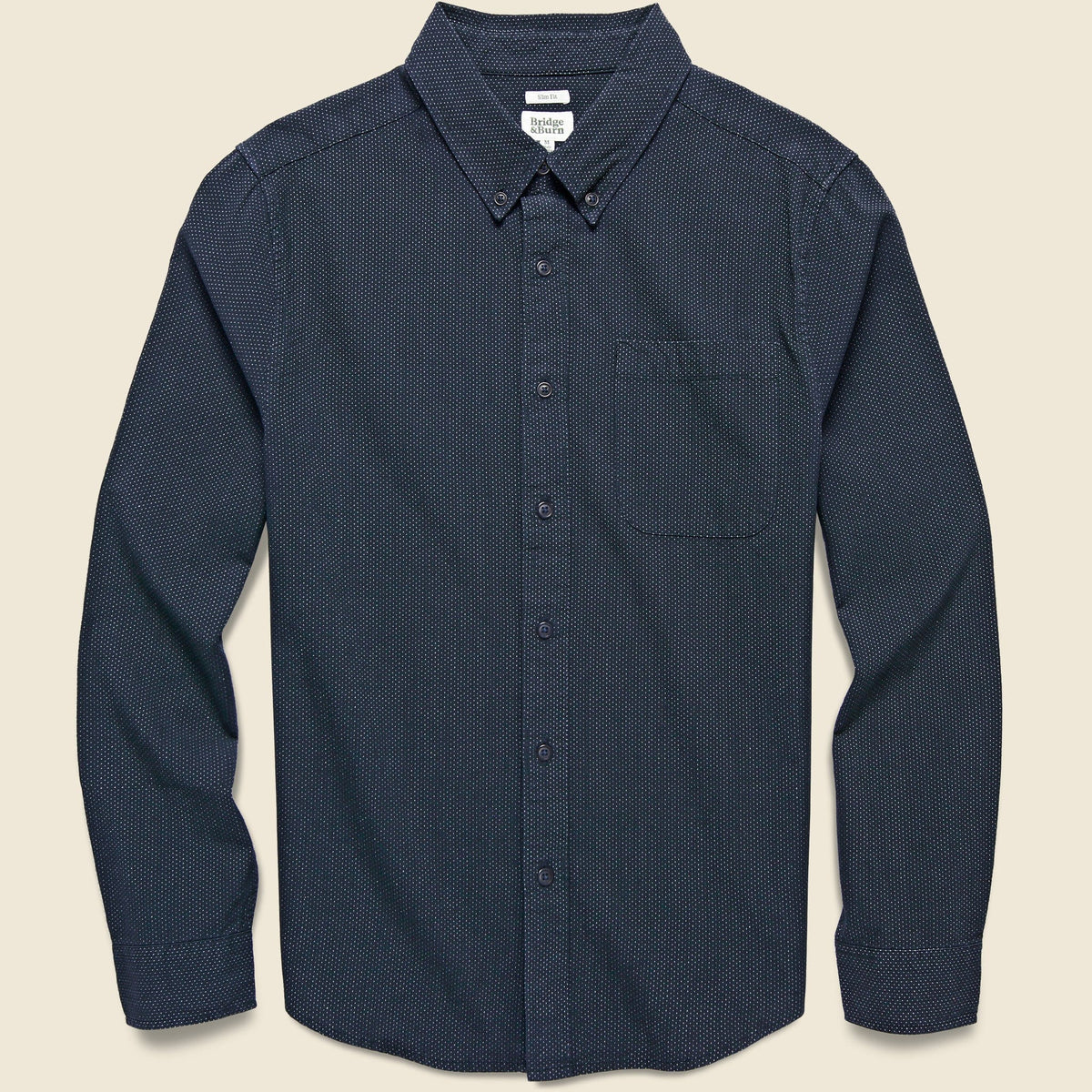 Sutton Shirt - Navy Dobby