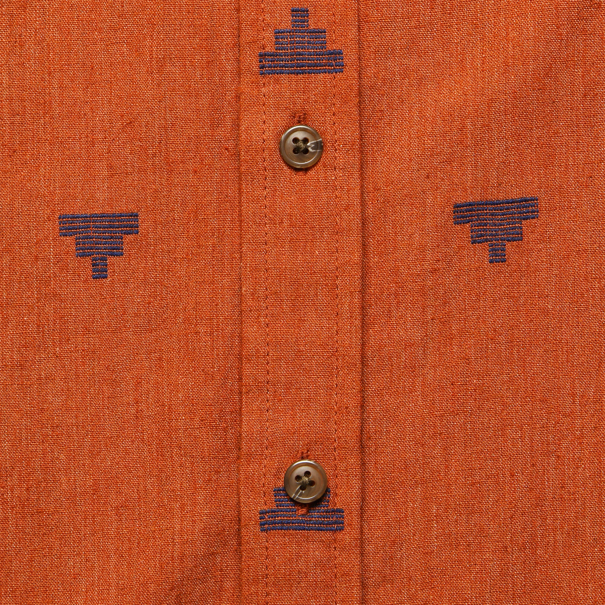 Malcolm Shirt - Rust Fil Coupe Pyramids – STAG Provisions