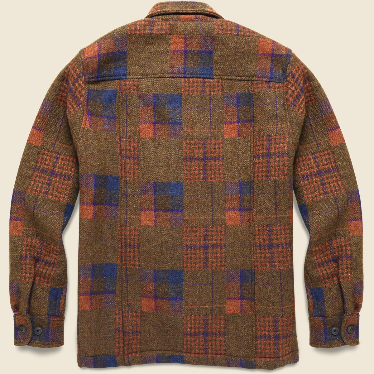 Wool Patchwork Jacket - Brown Multi – STAG Provisions