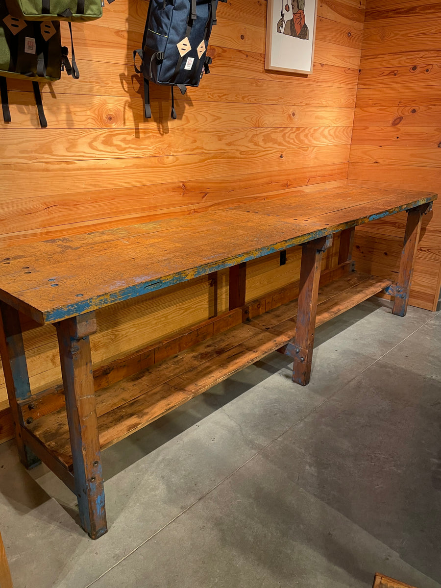 DNS 26 - Wooden High Top Table with Shelf – STAG Provisions