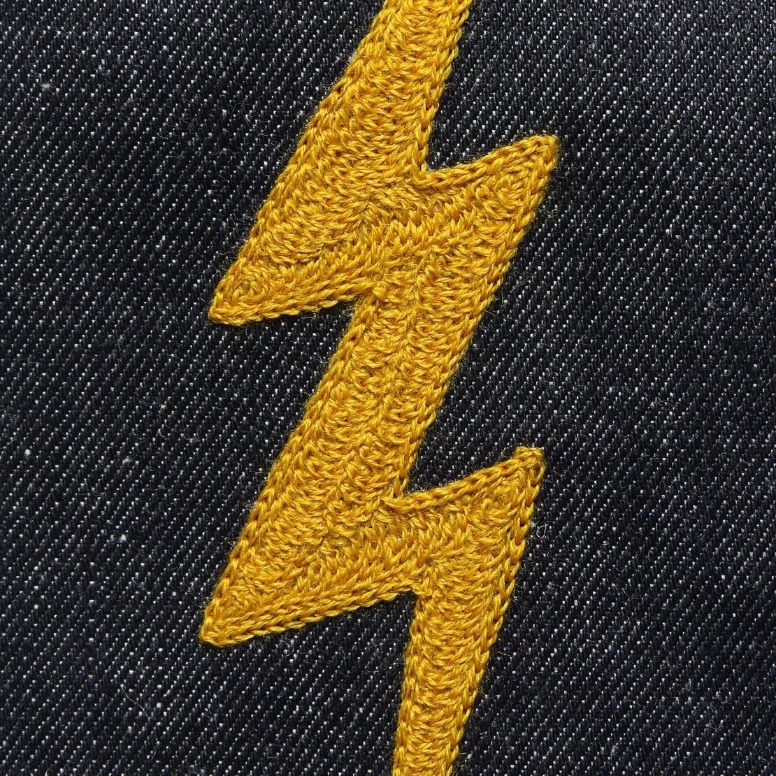 Small Direct Stitch Embroidery - Lightning Bolt – STAG Provisions