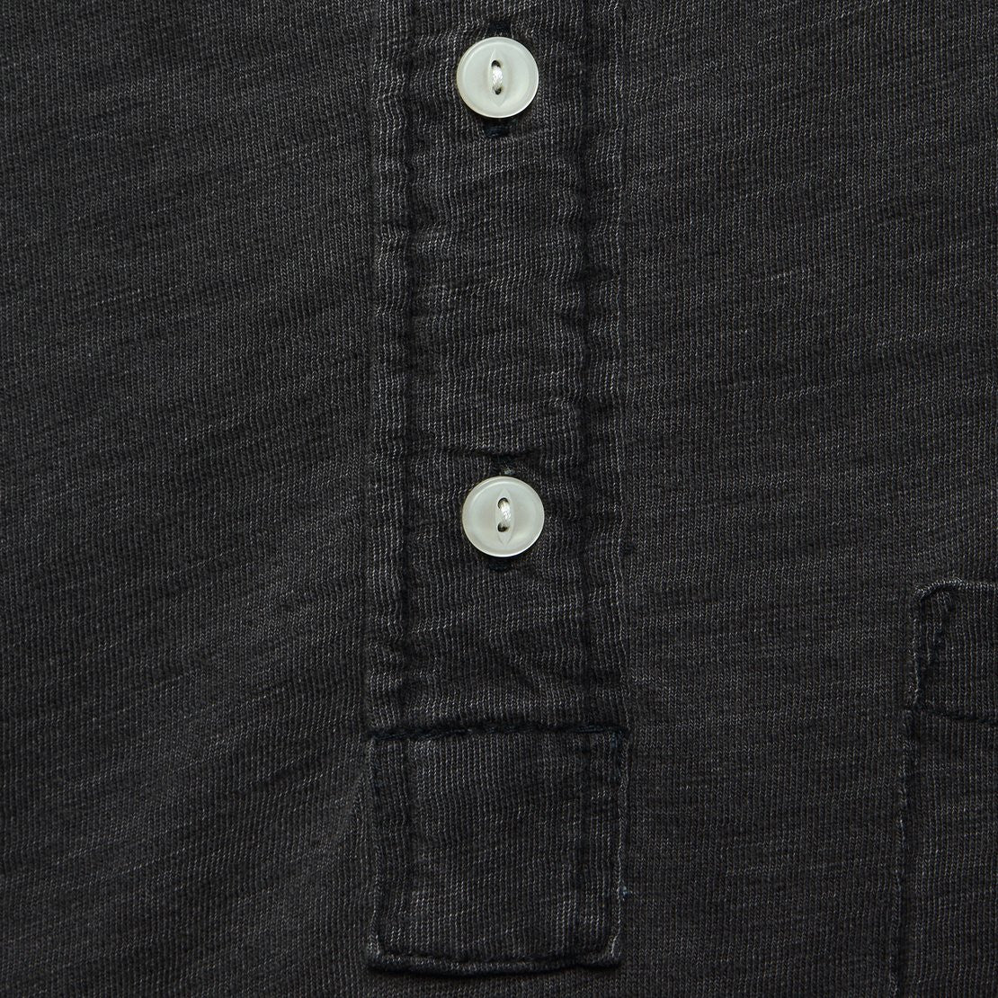 Indigo Dyed Polo Shirt - Black Wash – STAG Provisions