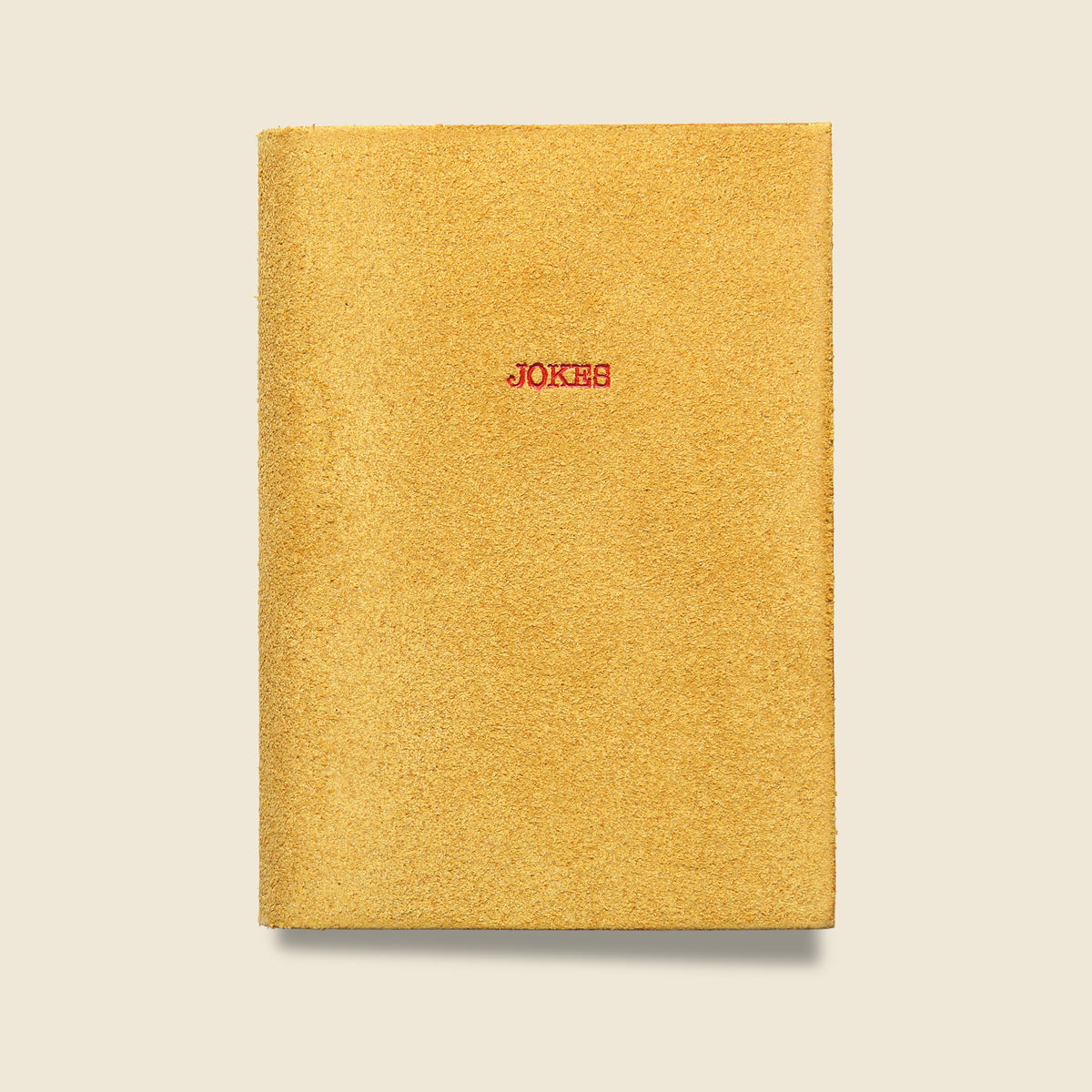 "JOKES" Leather Journal - Yellow