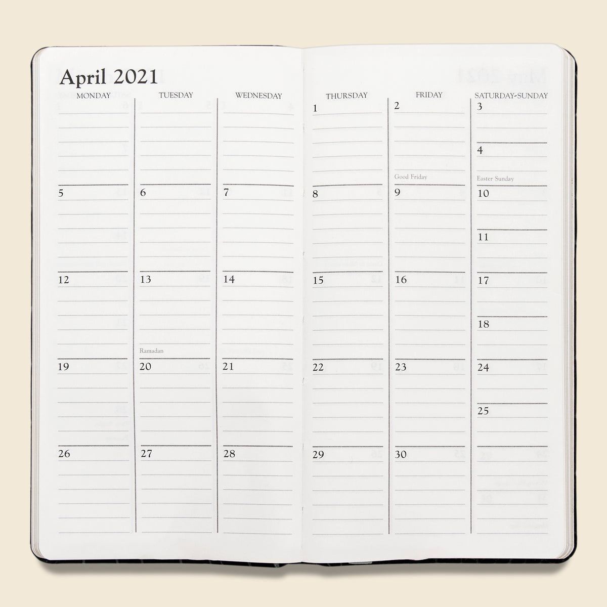 2021 Embossed Leather Pocket Datebook - Black Crocodile – STAG Provisions