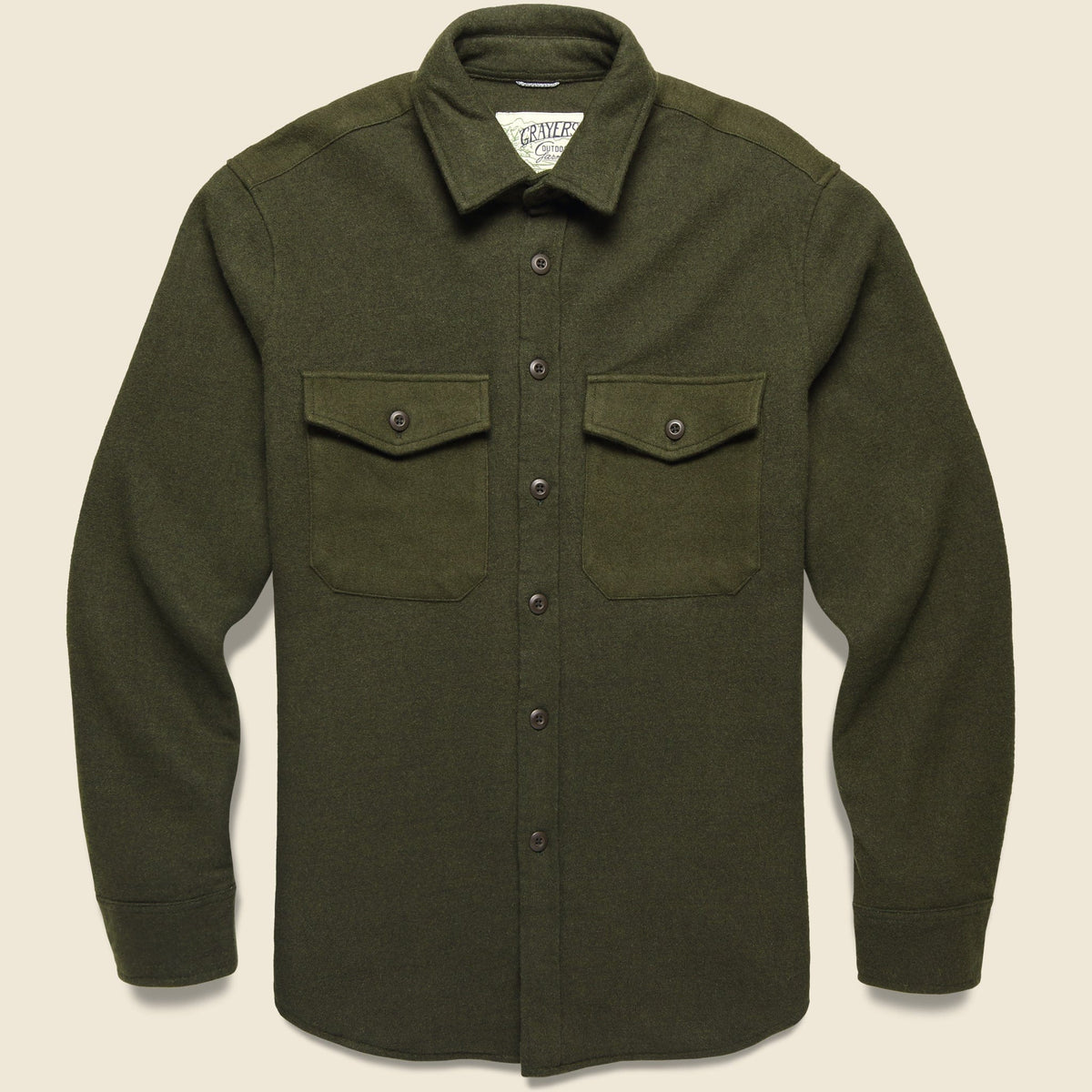 Surplus Wool Overshirt - Olive Loden – STAG Provisions