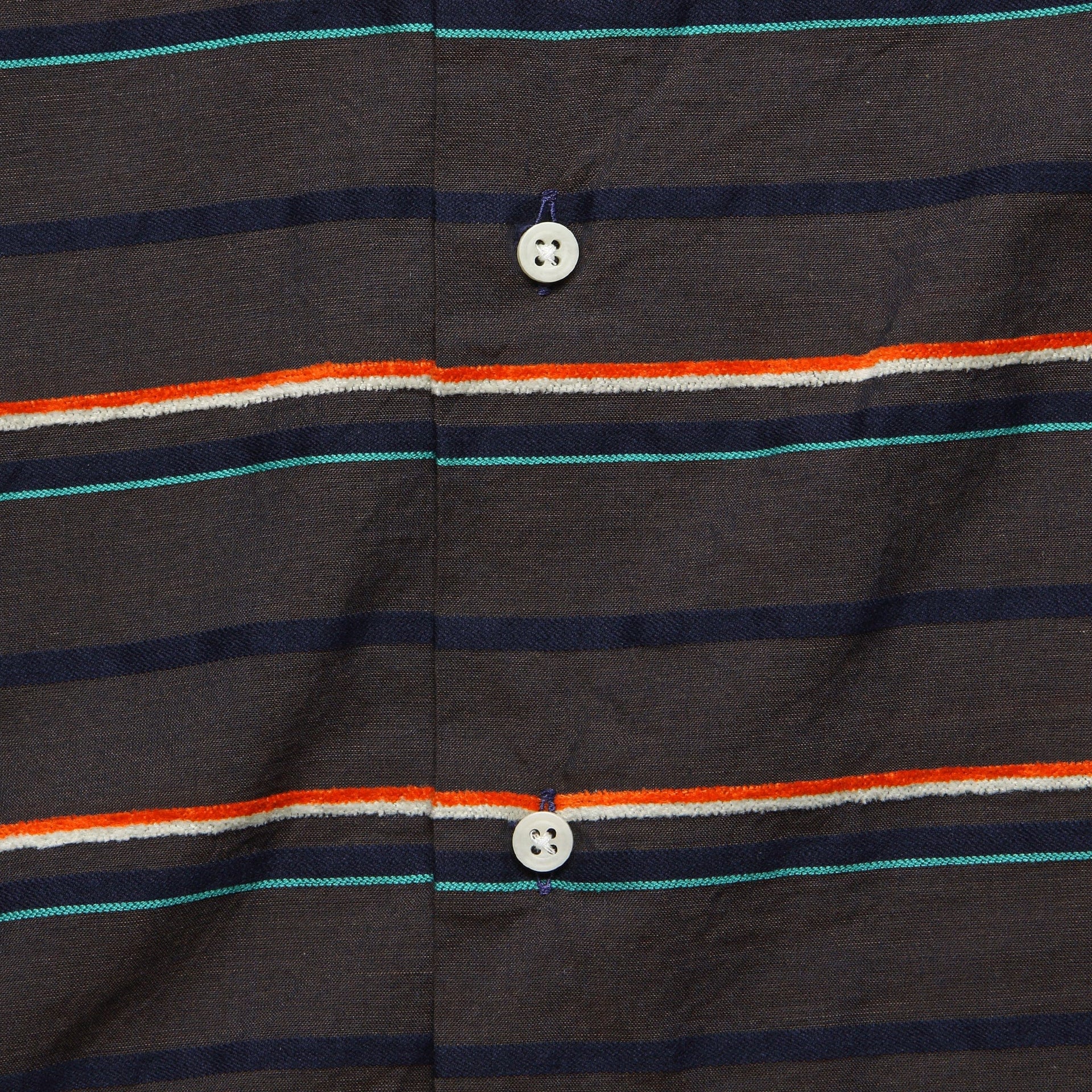 Terry-Cloth Border Barre Camp Shirt - Brown – STAG Provisions