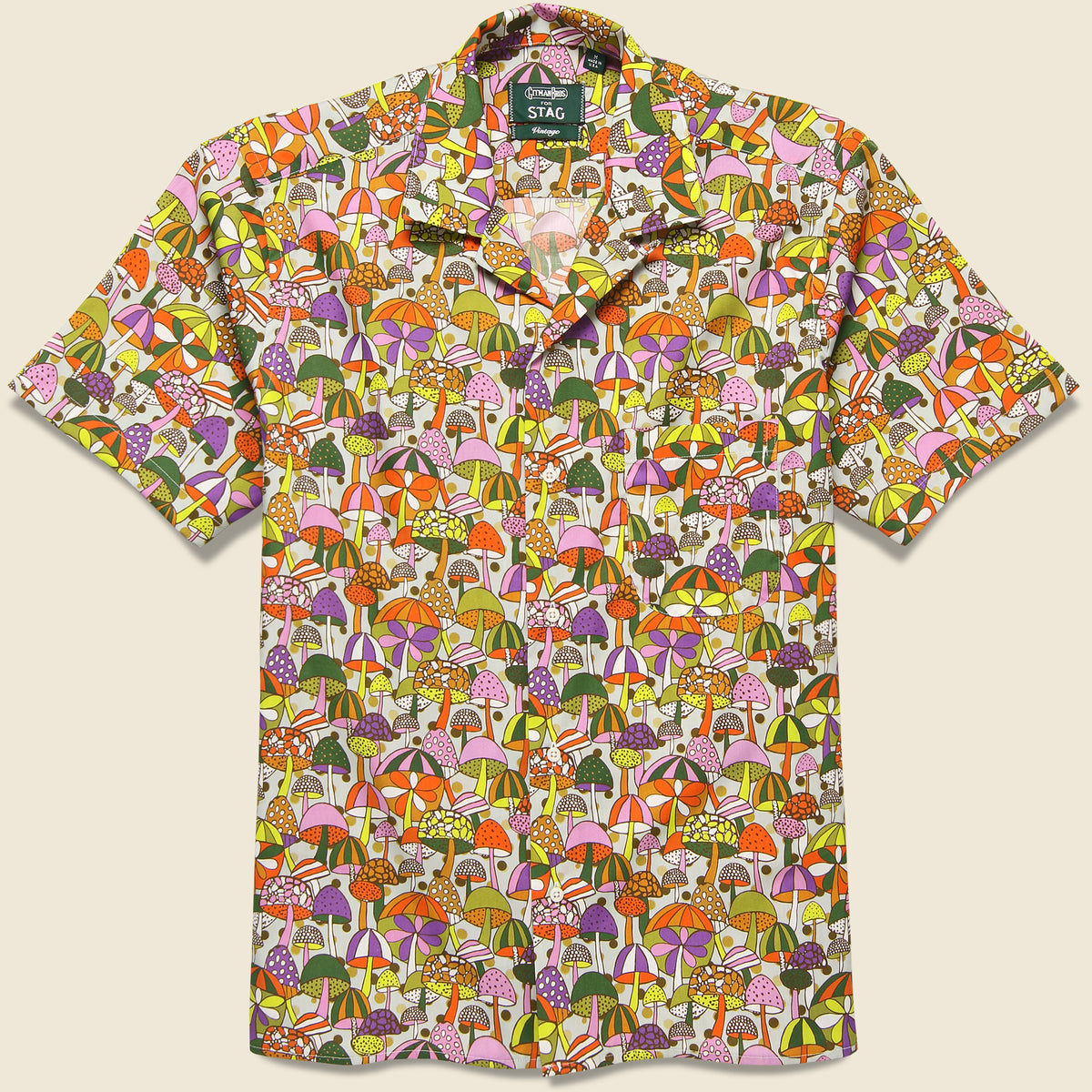 Mushroom Print Camp Shirt – STAG Provisions