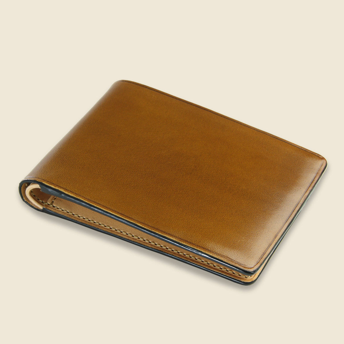 Small Bi-Fold Wallet - Light Brown
