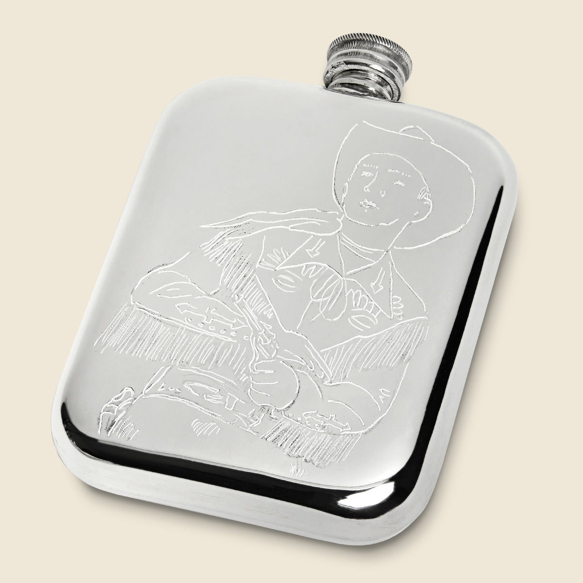 Cowboy Flask - Steel – STAG Provisions