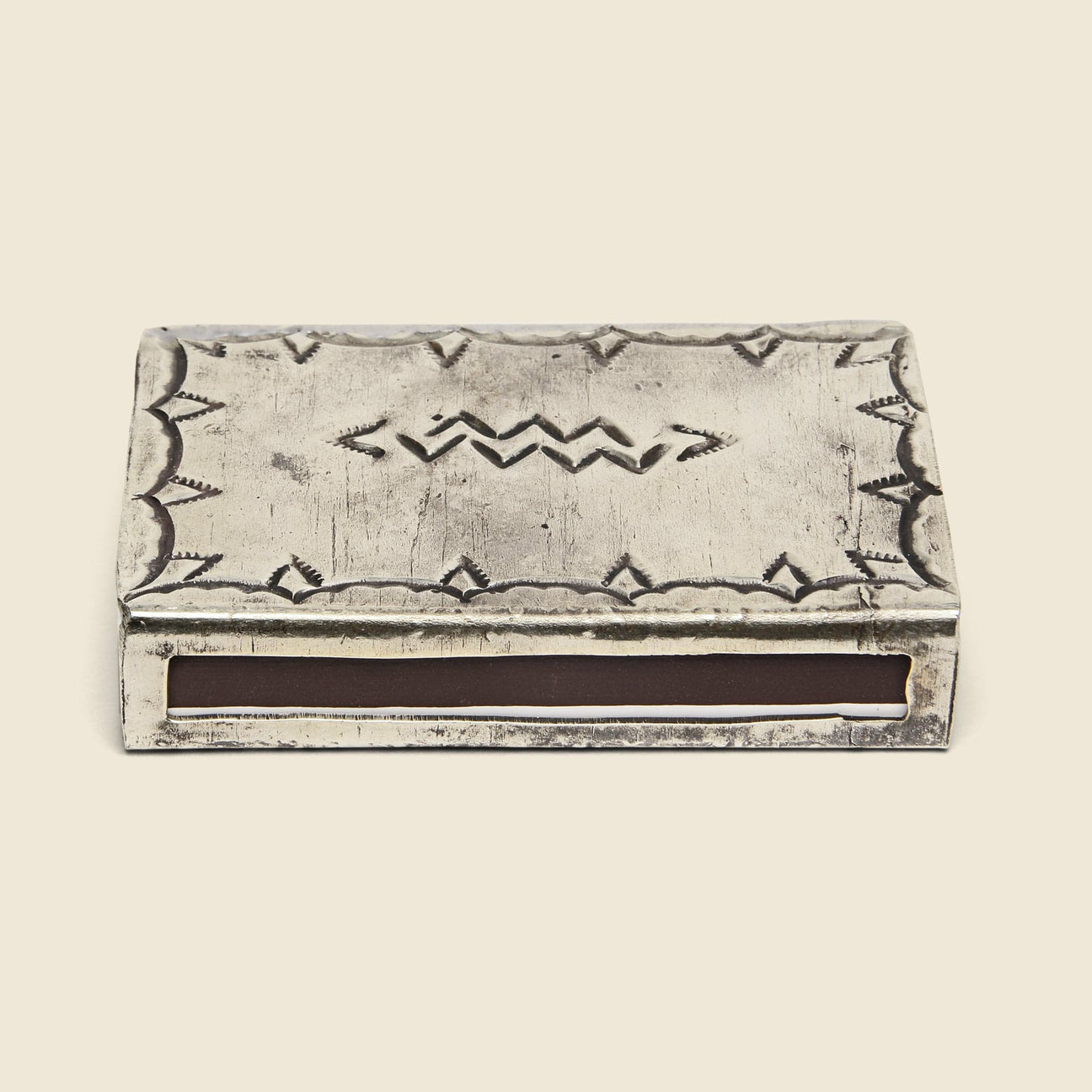 Small Stamped Silver Matchbox Cover – STAG Provisions