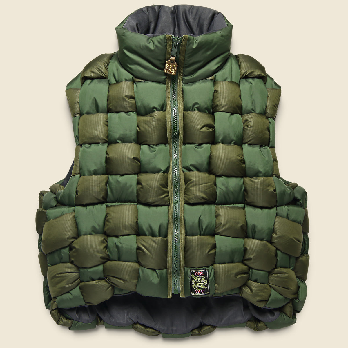 Keel-Weaving Ripstop Nylon Vest - Khaki – STAG Provisions