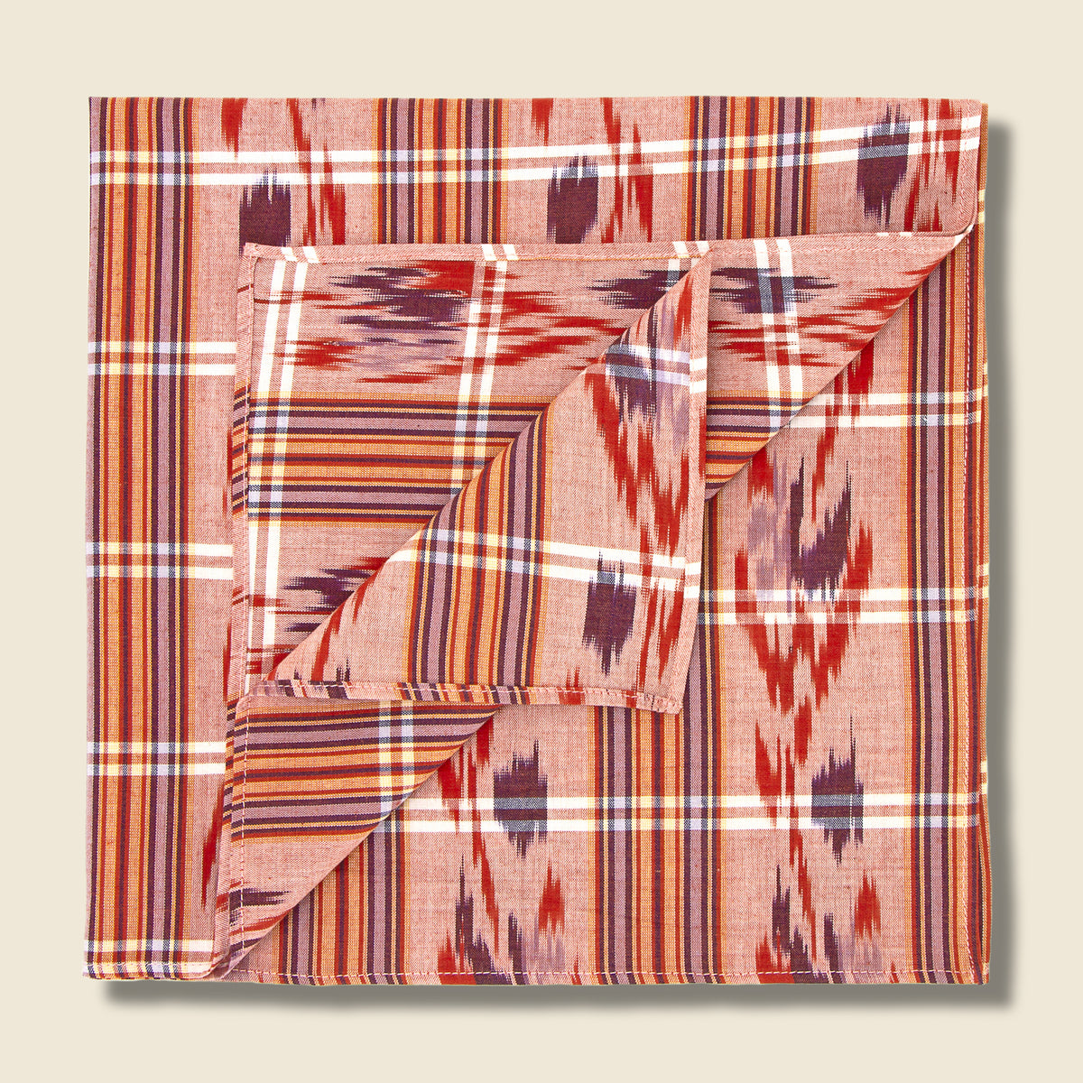 Ikat Plaid Bandana - Pink/Purple – STAG Provisions