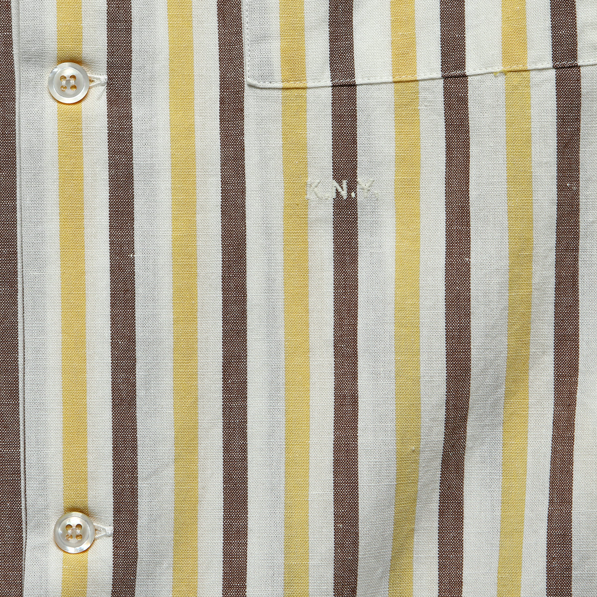 Highway Shirt - White/Brown/Yellow – STAG Provisions