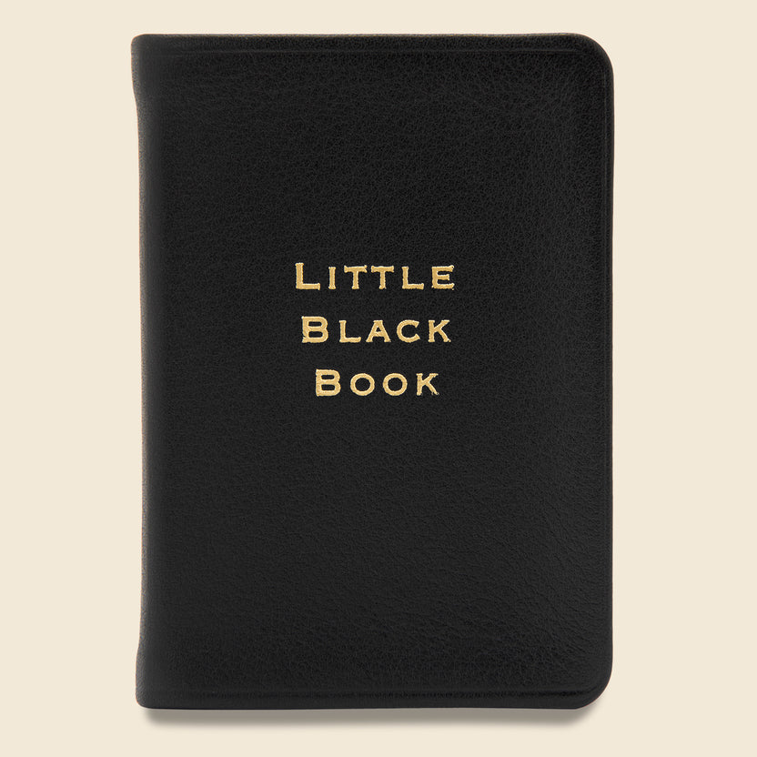 "LITTLE BLACK BOOK" Leather Journal - Black – STAG Provisions