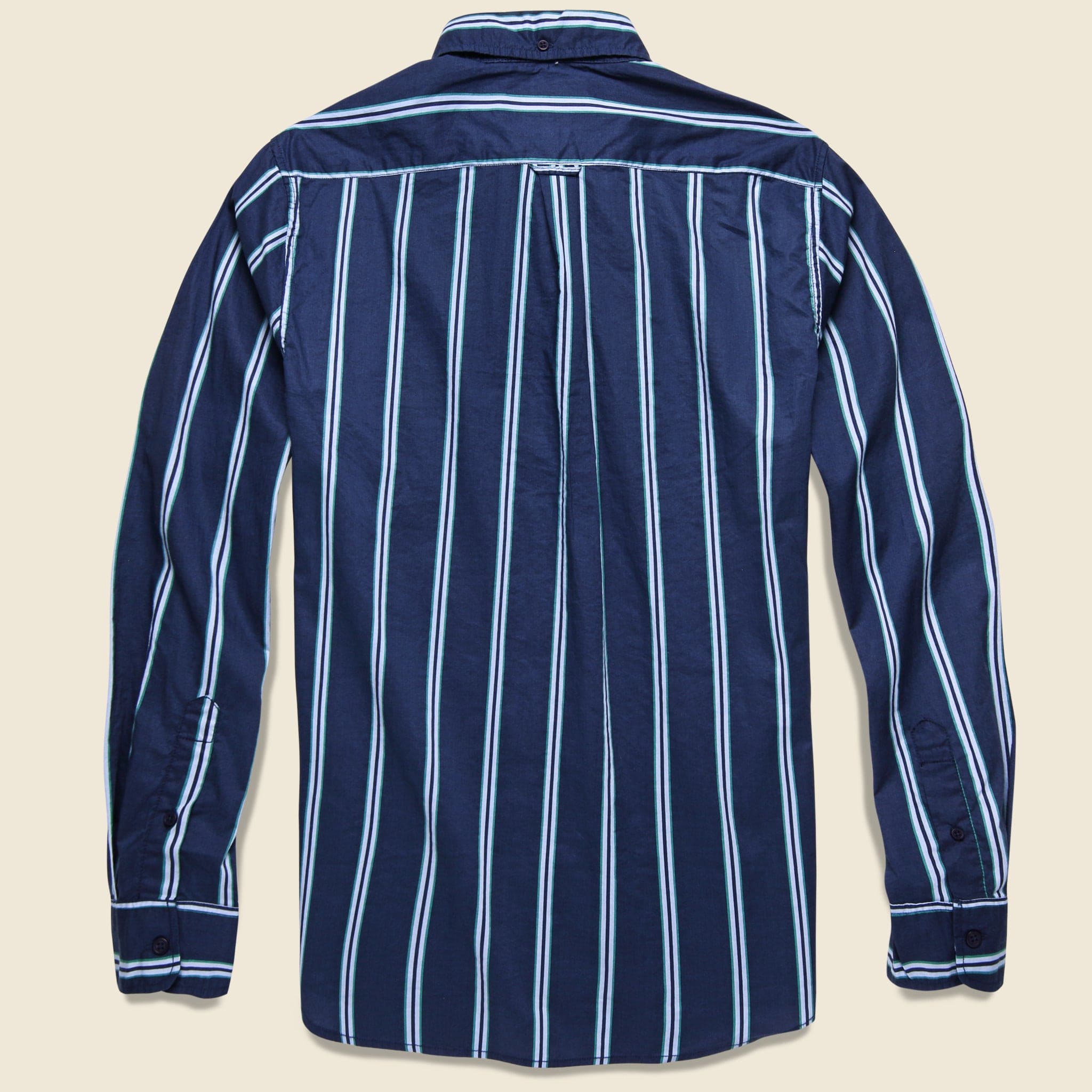 Vintage Stripe Print Shirt - Navy – STAG Provisions