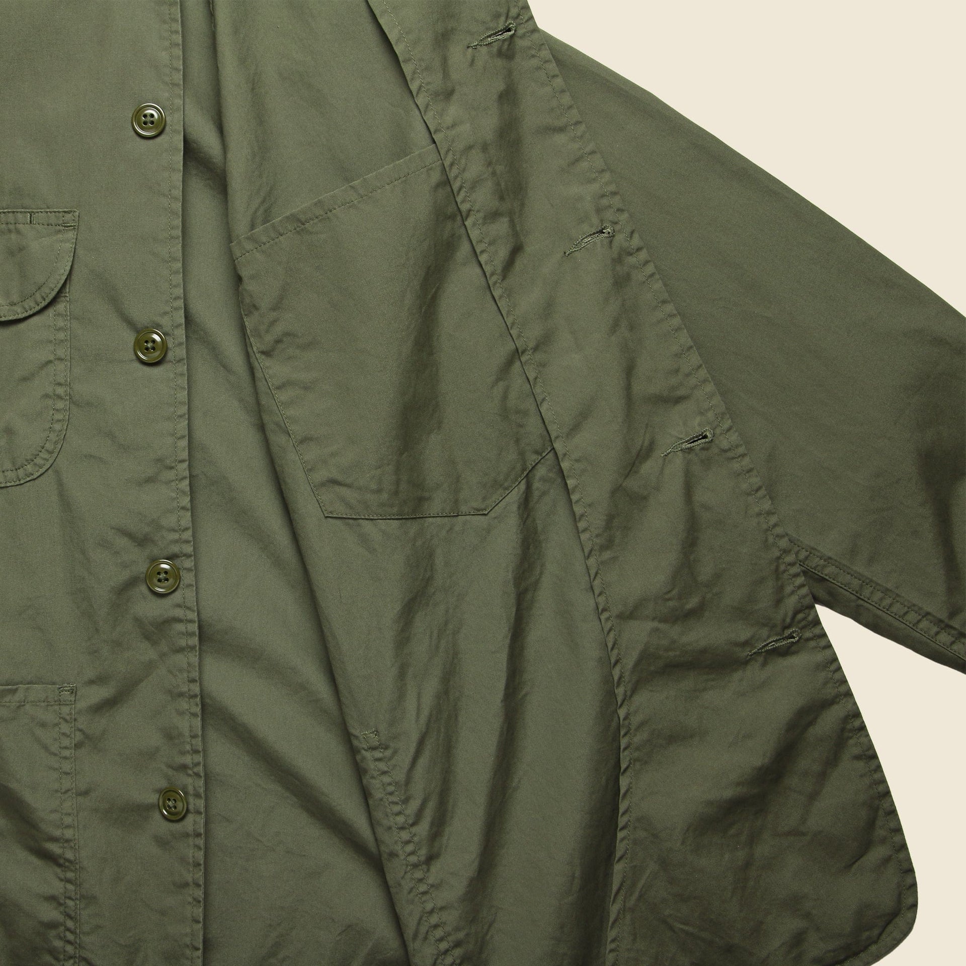 Vancloth Poplin Coverall Jacket - Olive – STAG Provisions