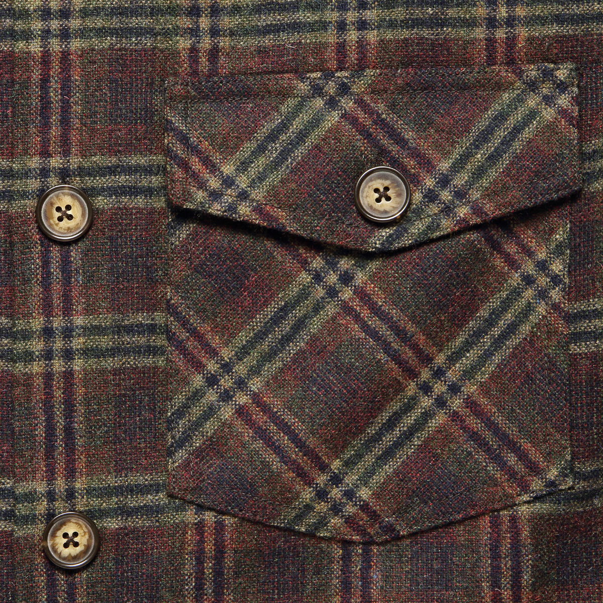River Wool Overshirt - Brown – STAG Provisions