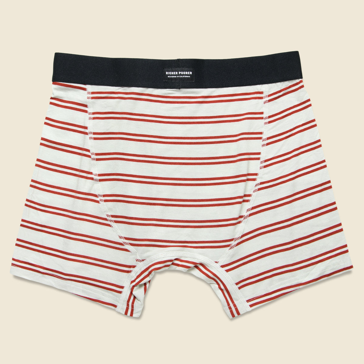 Clark Boxer - White/Red – STAG Provisions