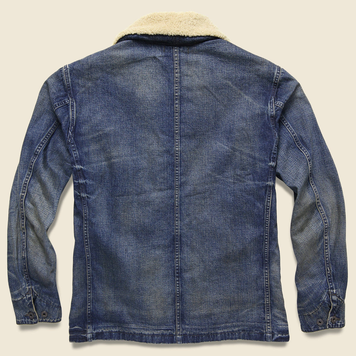 Shearling-Collar Denim Jacket - Bismarck Wash – STAG Provisions