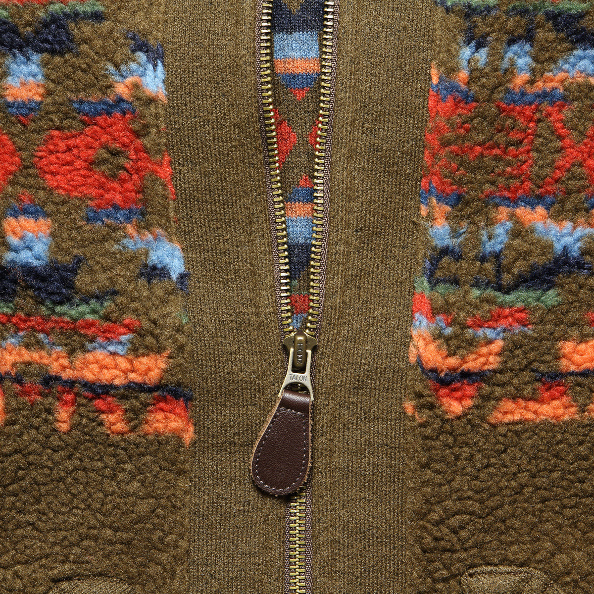 Printed Fleece Jacket - Brown/Multi – STAG Provisions