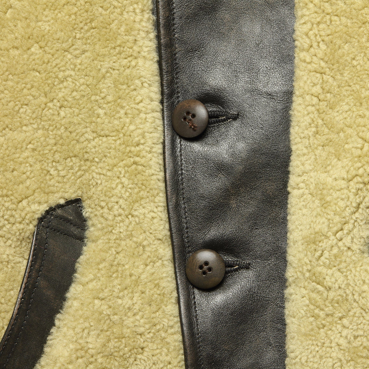 Shearling-Leather Motorcycle Jacket - Black/Cream – STAG Provisions